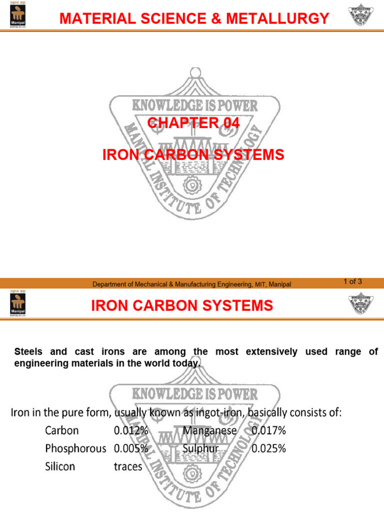 Iron-Carbon Phase Diagram Overview | PDF | Iron | Chemistry