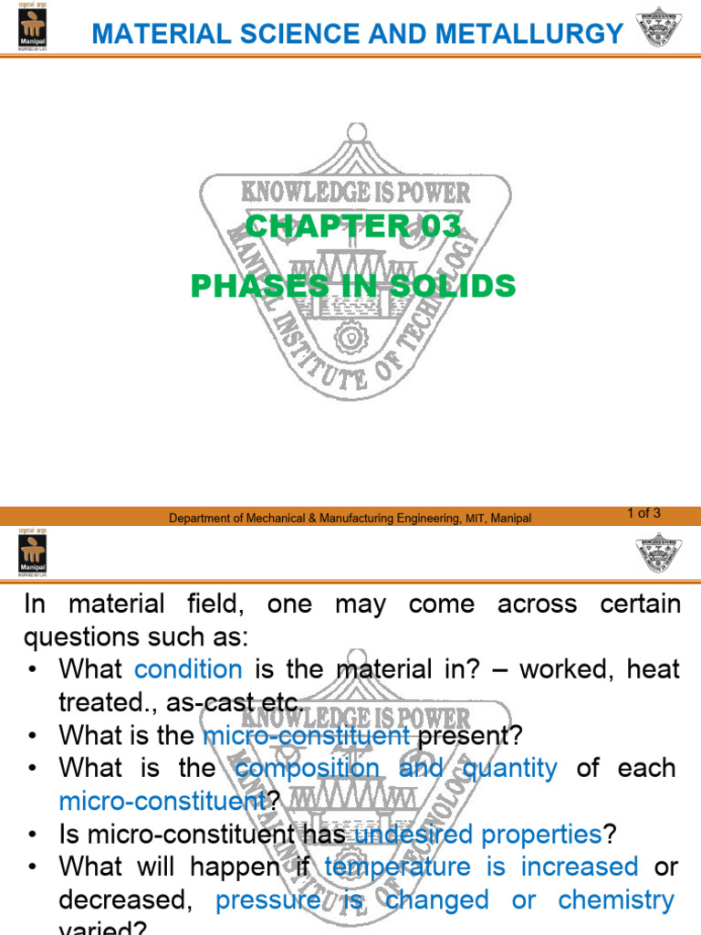 Material Phases & Gibb's Rule | PDF | Chemical Compounds | Phase (Matter)