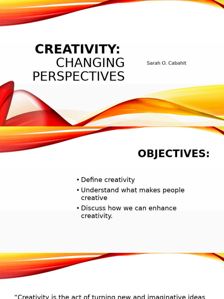 Chapter 4 - CREATIVITY | PDF | Creativity | Idea
