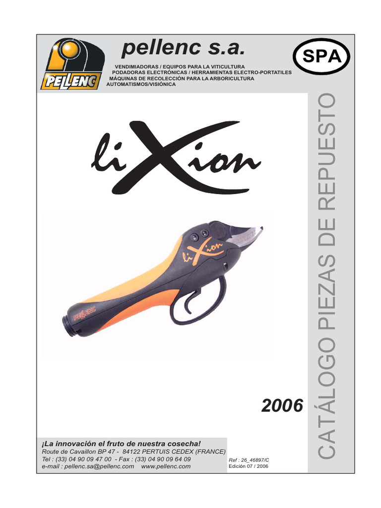 Catalogue LiXion 2006 ESP | PDF | Ley de obligaciones | Derecho empresarial