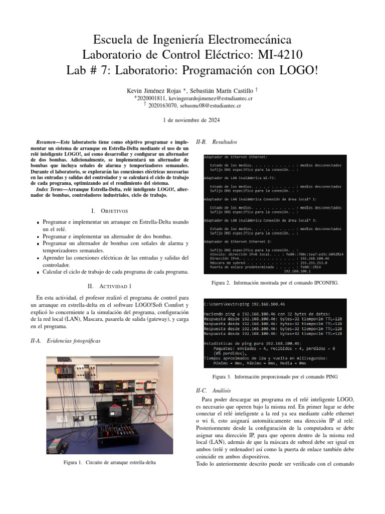 Informe 7 | PDF | Dirección IP | Relé