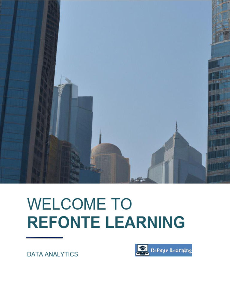 Refonte Learning Data Analytics Program Syllabus | PDF | Analytics ...