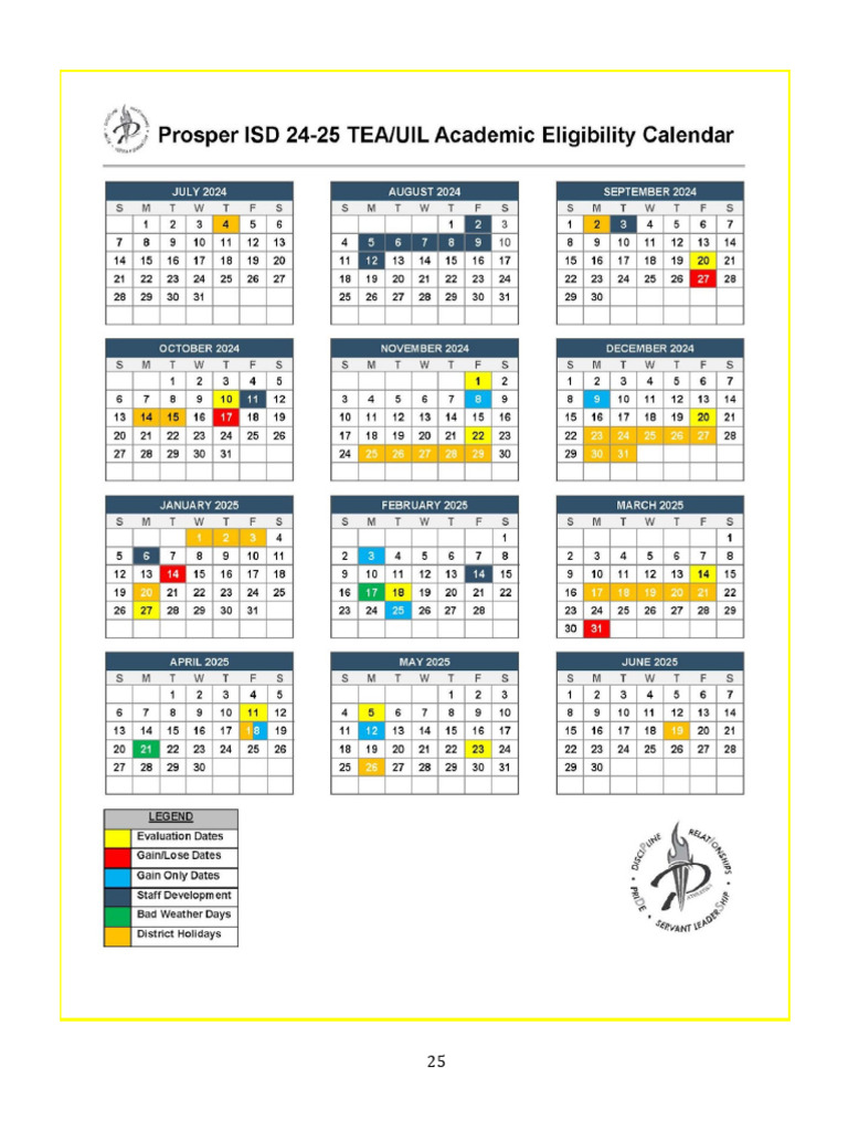 Eligibility Calendar | PDF
