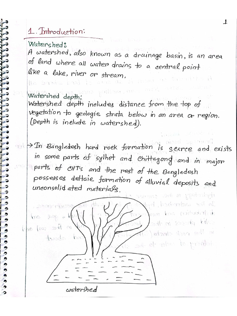 Watershed Management. Notes+ Question Solve | PDF
