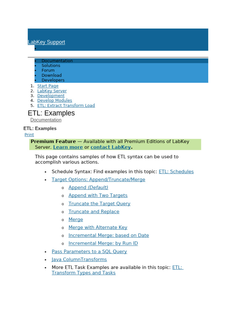 ETL Guide | PDF | Table (Database) | Information Technology Management ETL Guide | PDF | Table (Database) | Information Technology Management