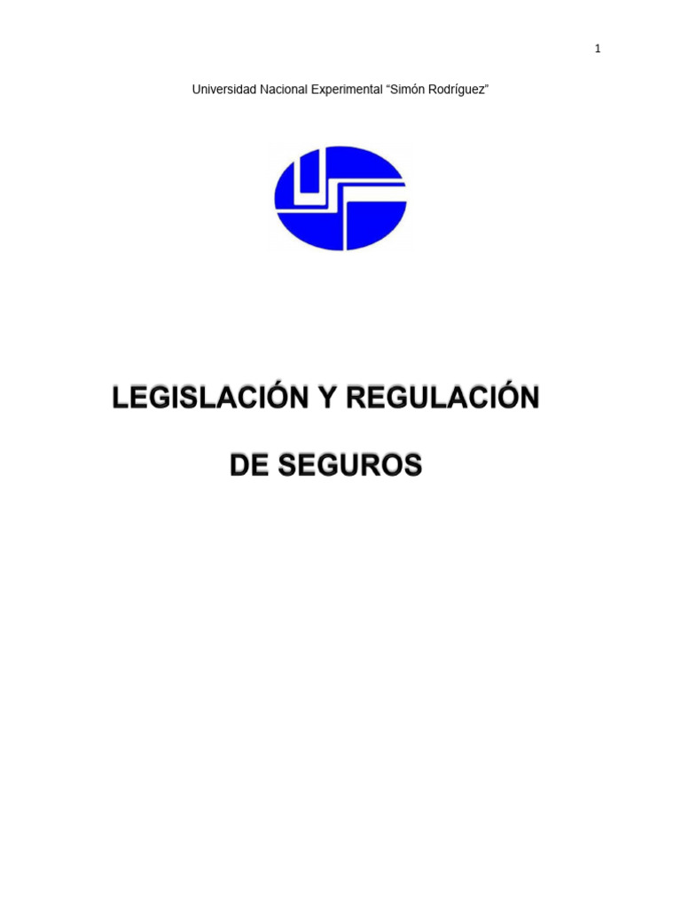 Unidad Ii - Legislacion y Regulación de Seguros | PDF | Seguro | Póliza de seguros