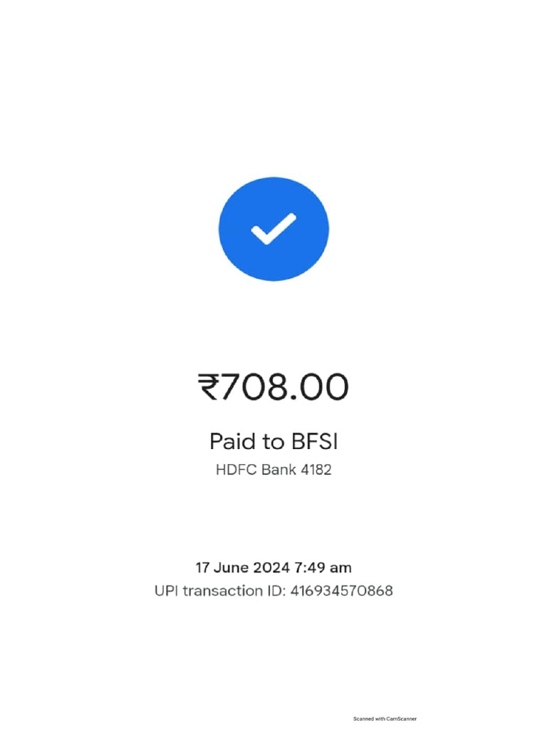 Payment Screenshot | PDF