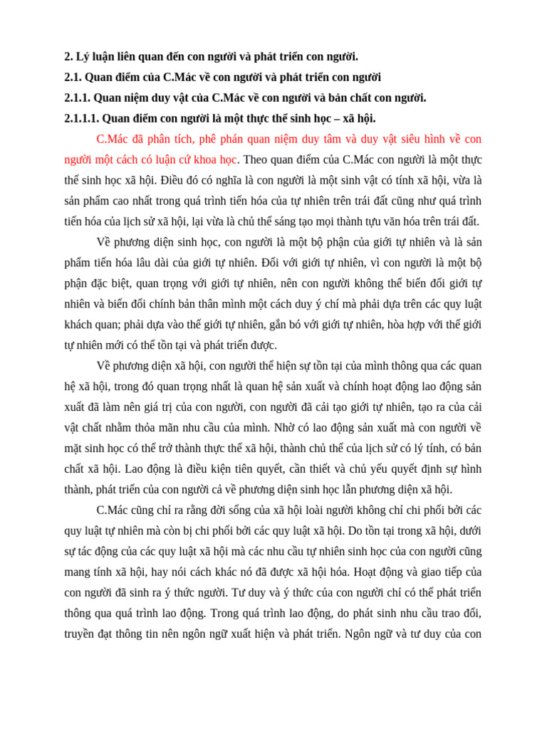 TIEU LUAN TRIET HỌC - PHAN 2.1 - THUY | PDF