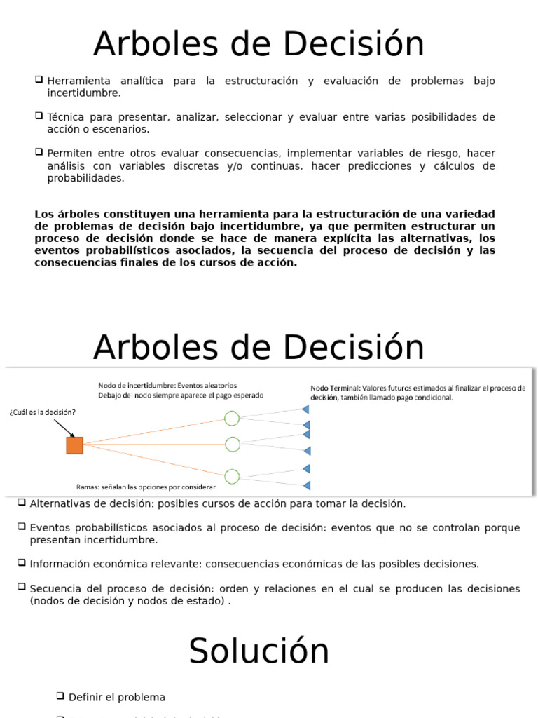 Arboles de Decisiones 14 Octubre | PDF | Negocios | Finanzas y ...