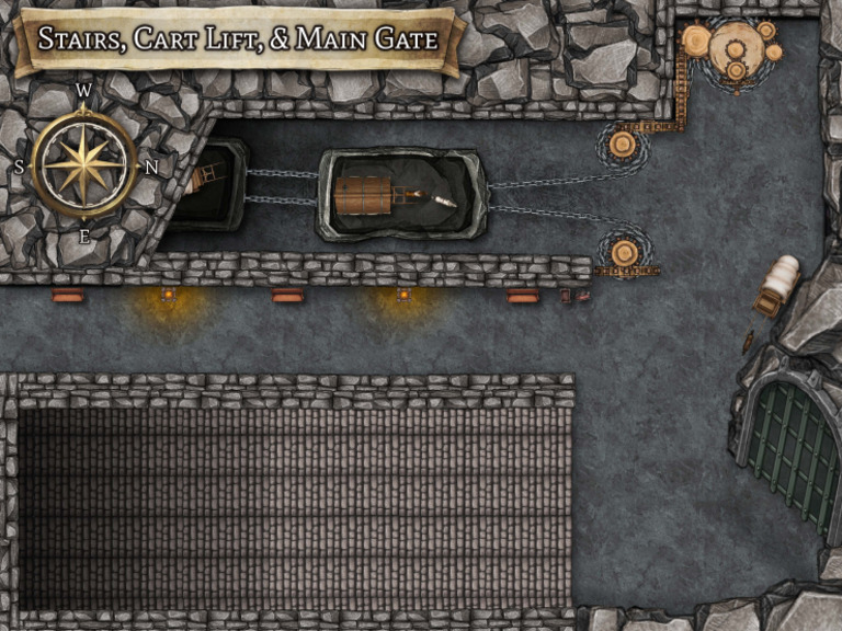 Blingdenstone Main Gate, Stairs, and Cart Lift | PDF