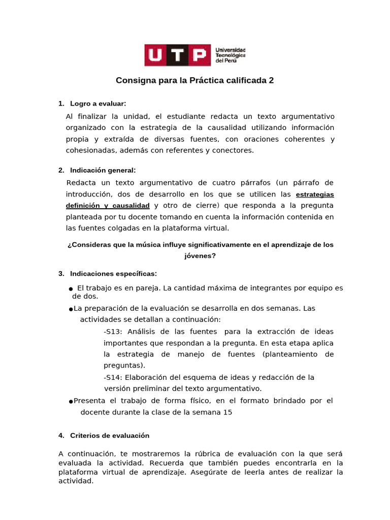 PC2 - Redacción de Texto | PDF | Aprendizaje | Desarrollo cognitivo