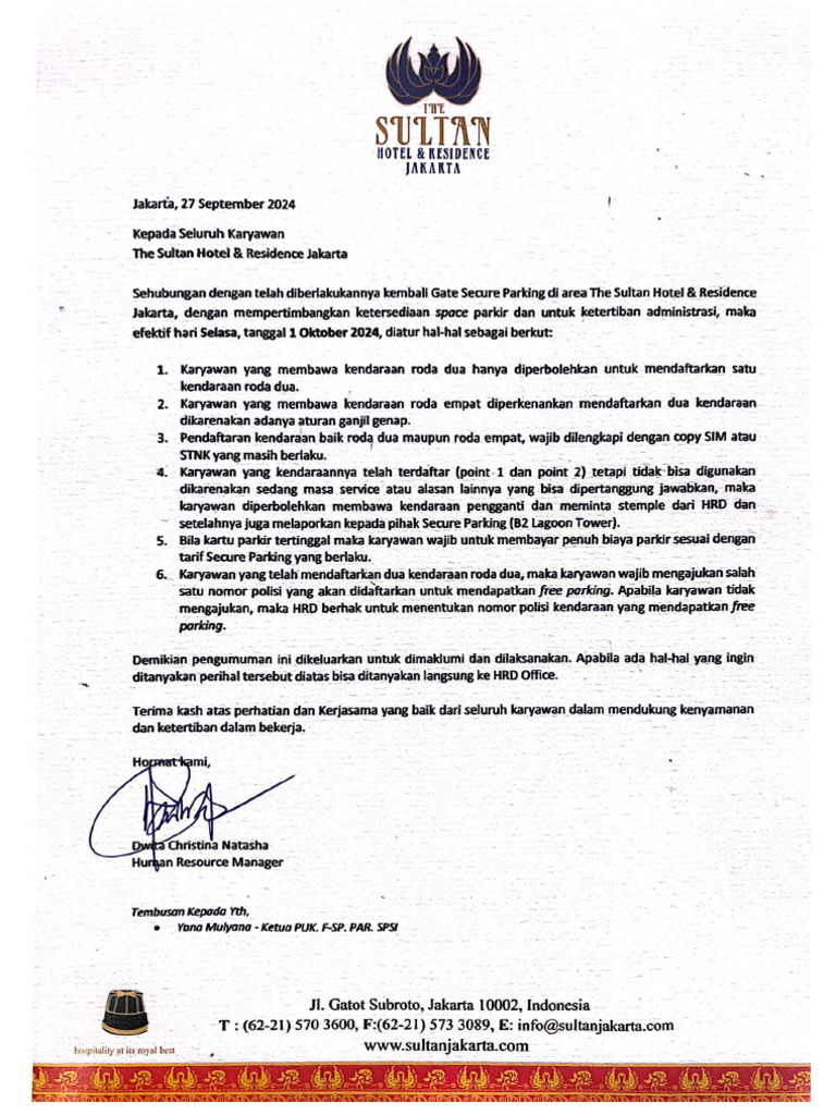 Parking Announcement Cropped | PDF