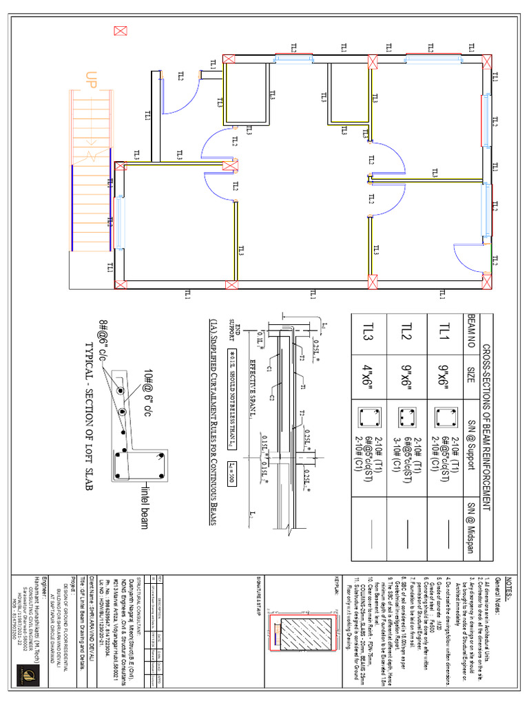 Lintel Beam Drawing and Details | PDF | Buildings And Structures | Building