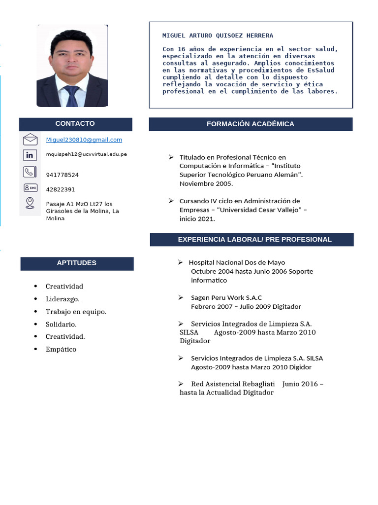 Formato CV | PDF