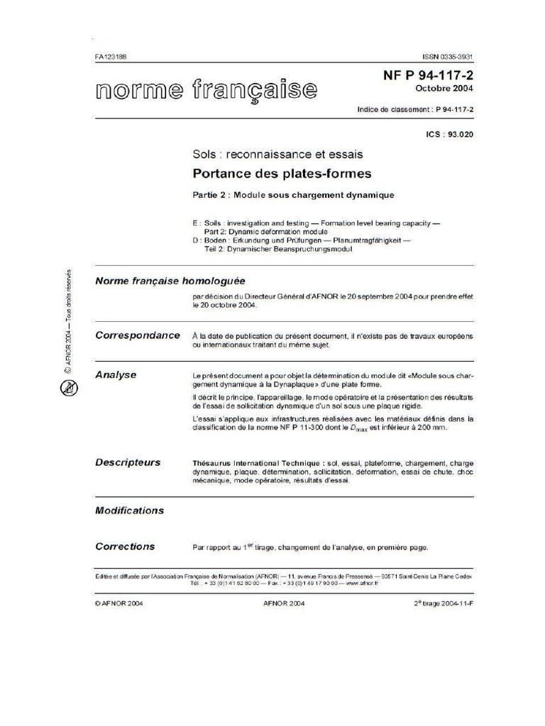 NF P 94-117-2-Dynaplaque | PDF