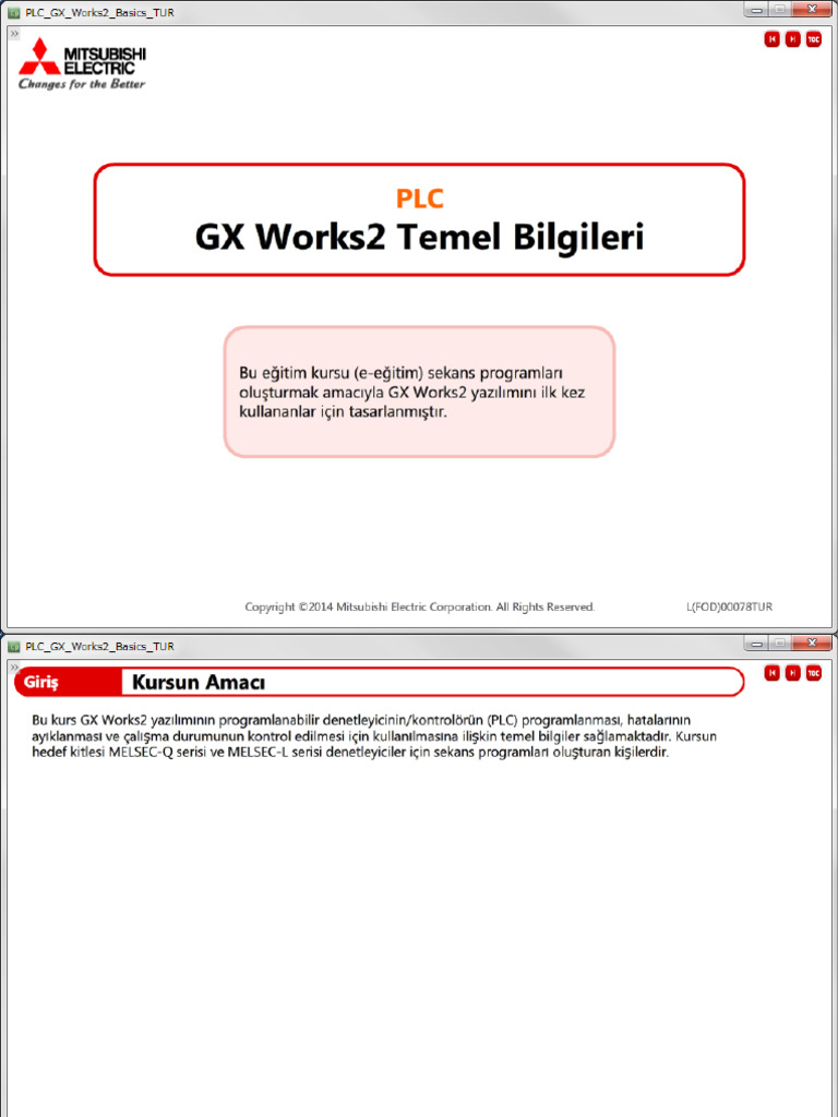 1-GX_Works2_Basics_fod00078_tur | PDF
