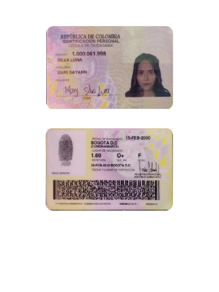 Cédula Escaneada Mary 150 | PDF