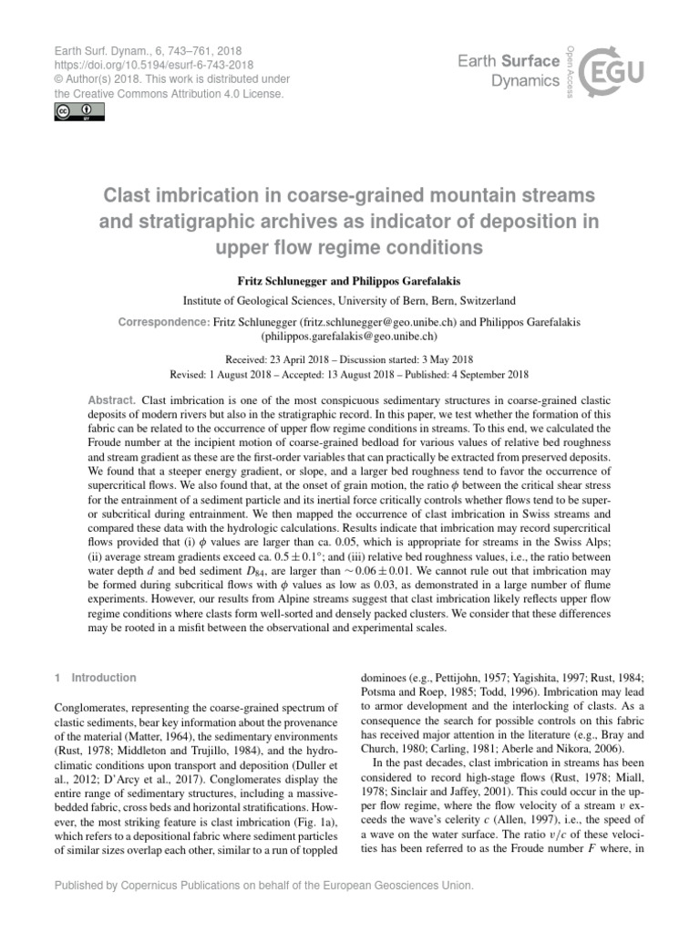 Imbrication | PDF | Clastic Rock | Sedimentary Rock