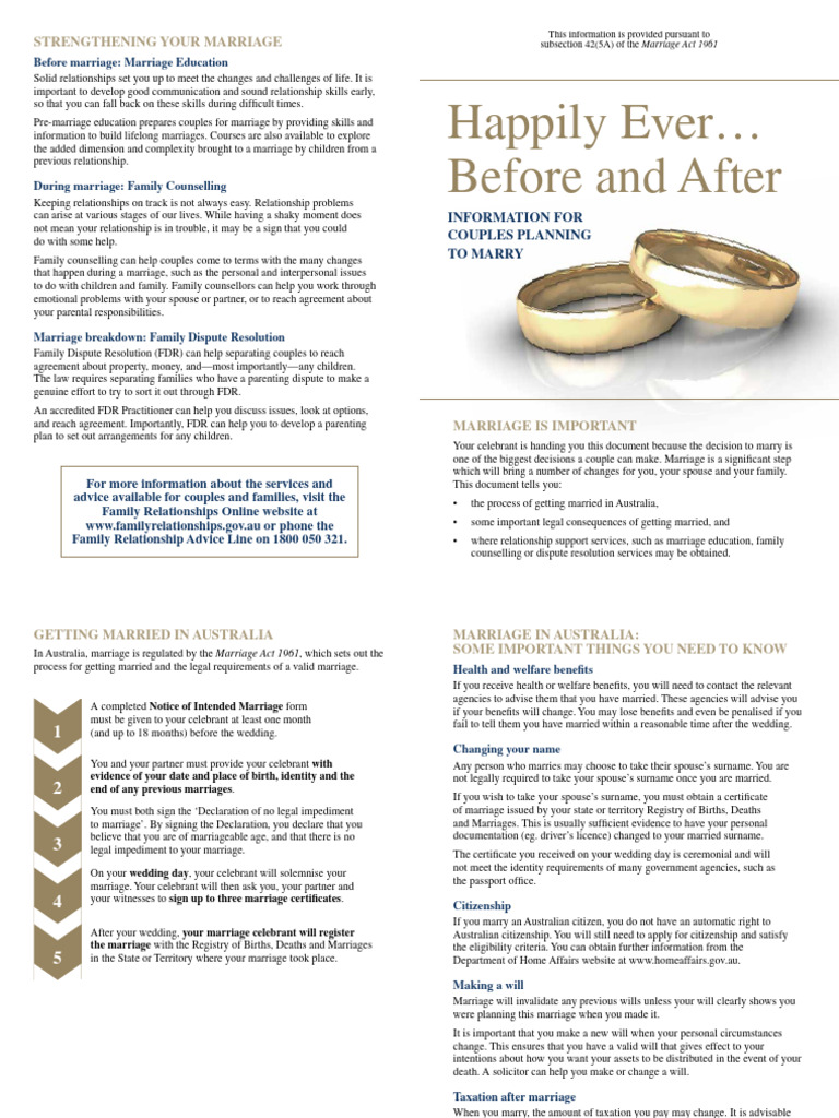 Happily Ever Before and After | PDF | Marriage | Marriage, Unions And ...