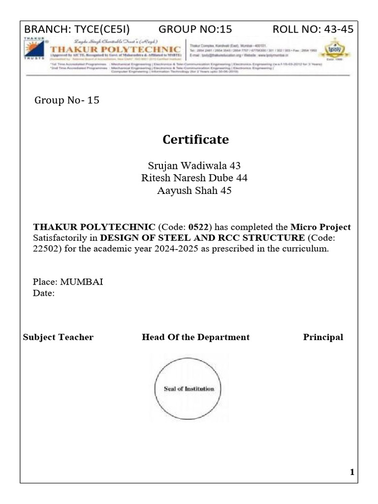 DSR REPORT G15 | PDF | Structural Load | Snow