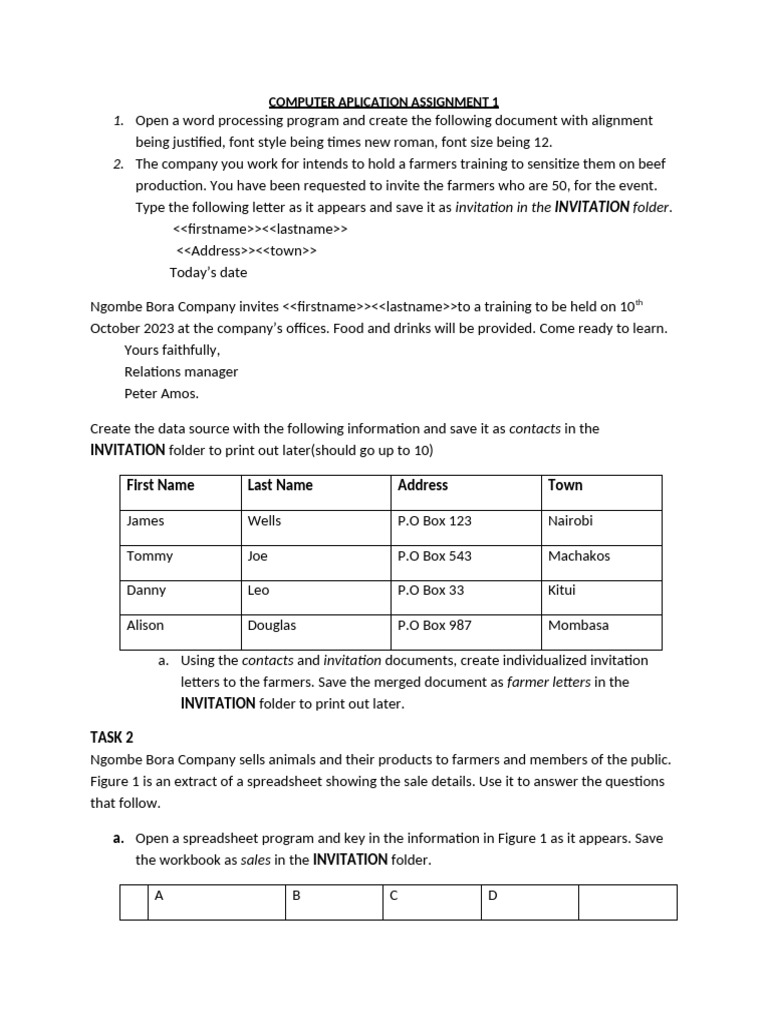 ASSIGNMENT 1 (1) | PDF | Cattle | Computing