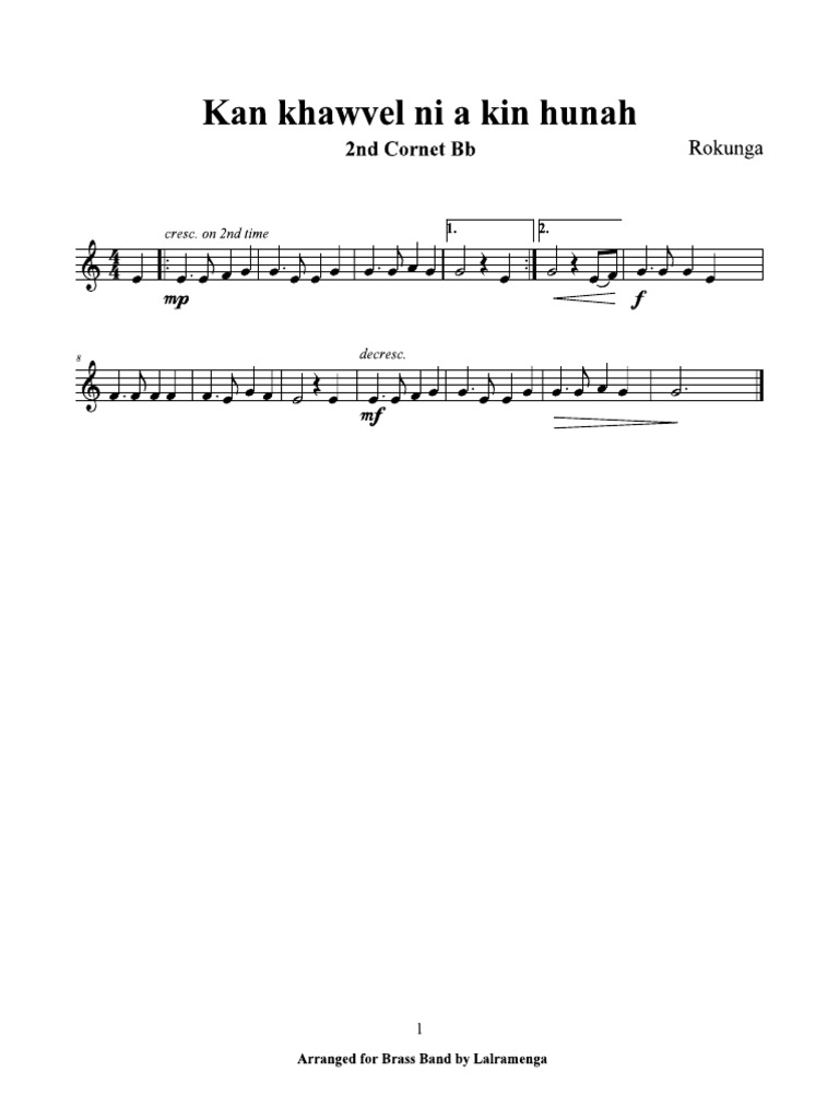 2nd Cornet | PDF
