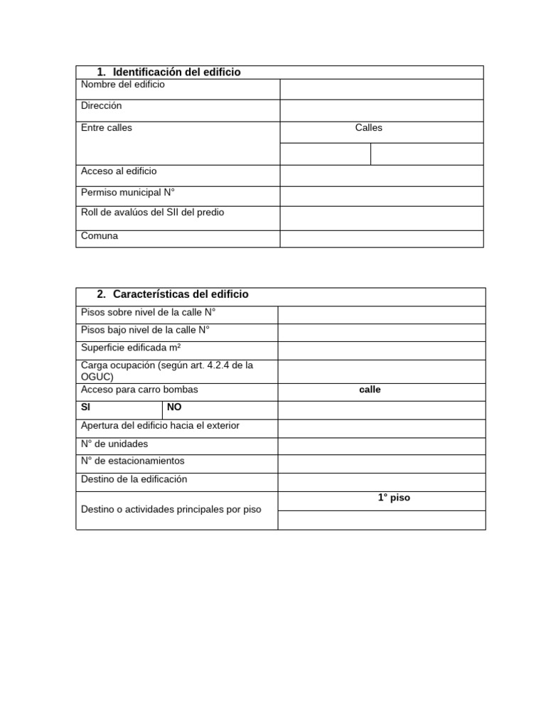 Identificación Del Edificio | PDF | Hogar, jardinería y bricolaje | Tecnología