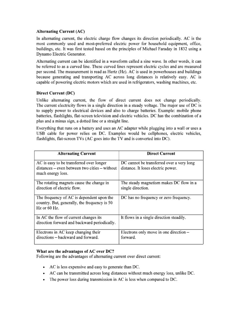 Ac & DC | PDF