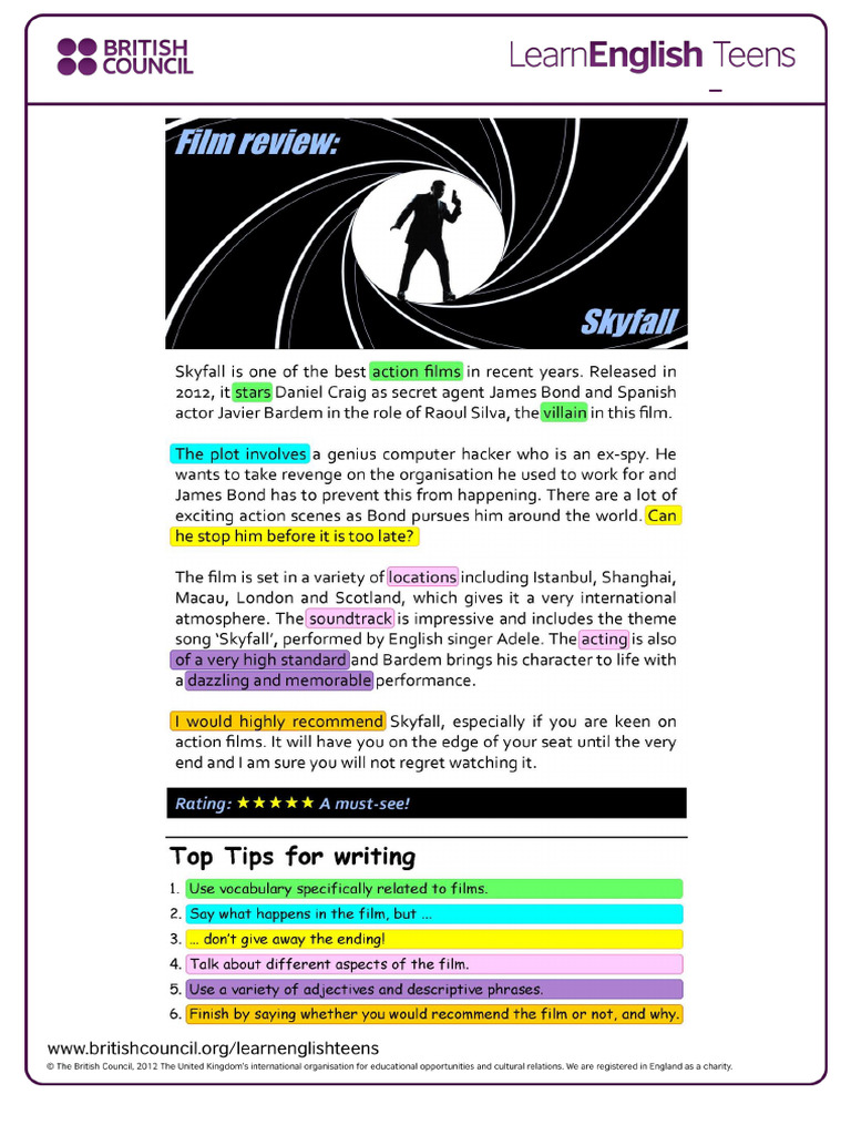 Skyfall Film Review - Review 0 | PDF