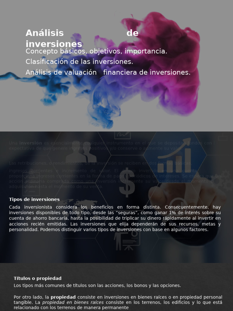 Analisis de Inversiones | PDF | Inversiones | Compartir (Finanzas)