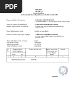 Form VIII Contract Labour Details | PDF | Labor | Business