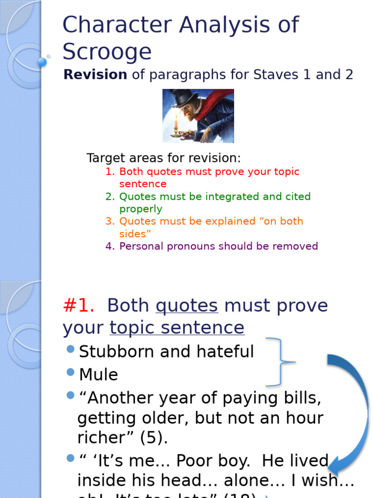 Revision of Staves 1 and 2 3 | PDF | Ebenezer Scrooge | A Christmas Carol
