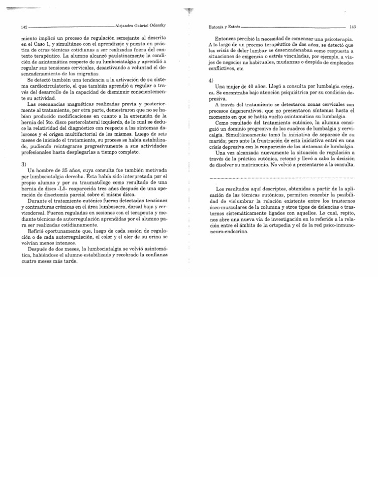 Odessky, A. Eutonía y Estrés - REFLEXIONES FINALES | PDF