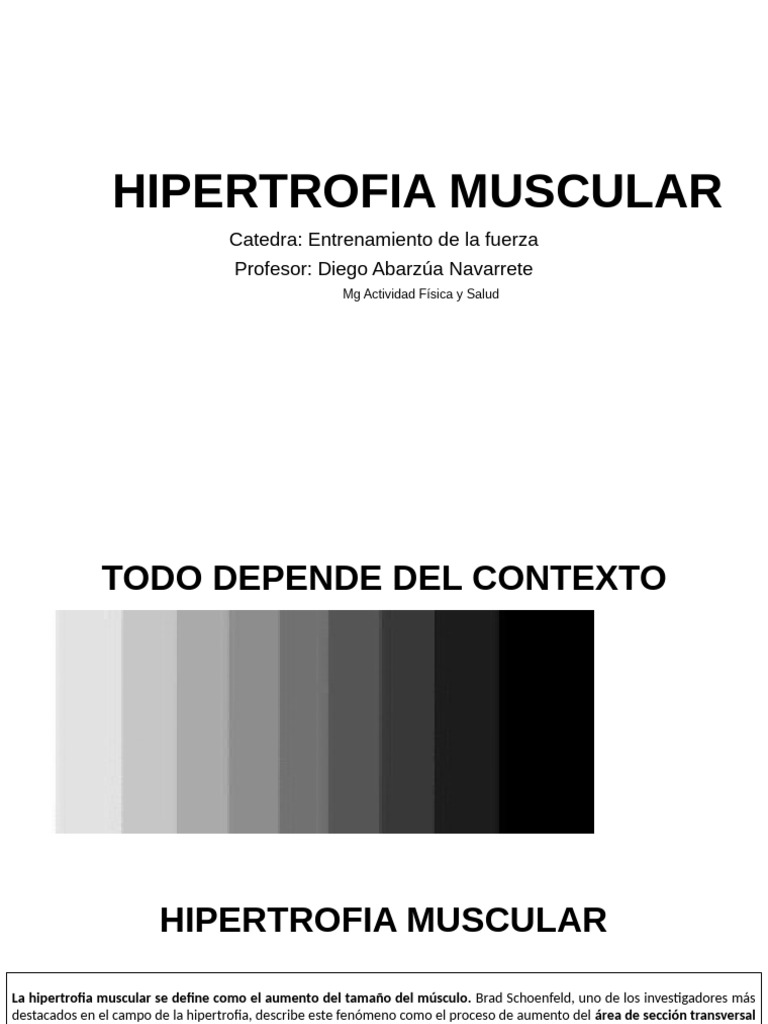 Guía de Hipertrofia Muscular | PDF | Músculo | Entrenamiento de fuerza