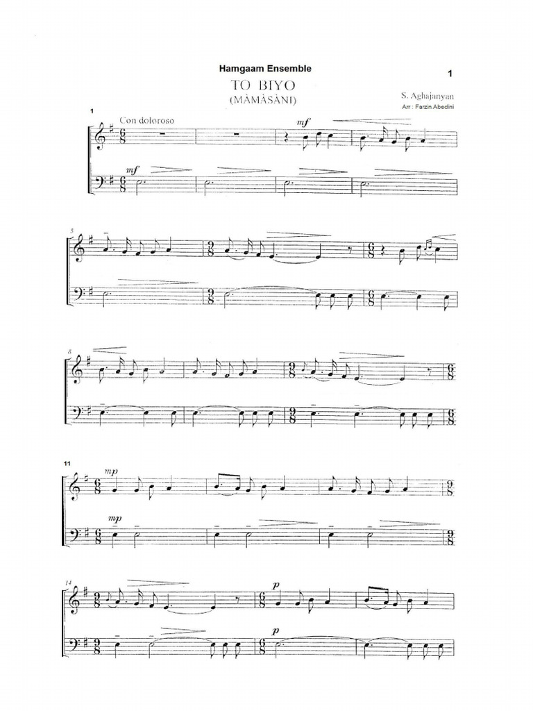 To Bio - Piano | PDF