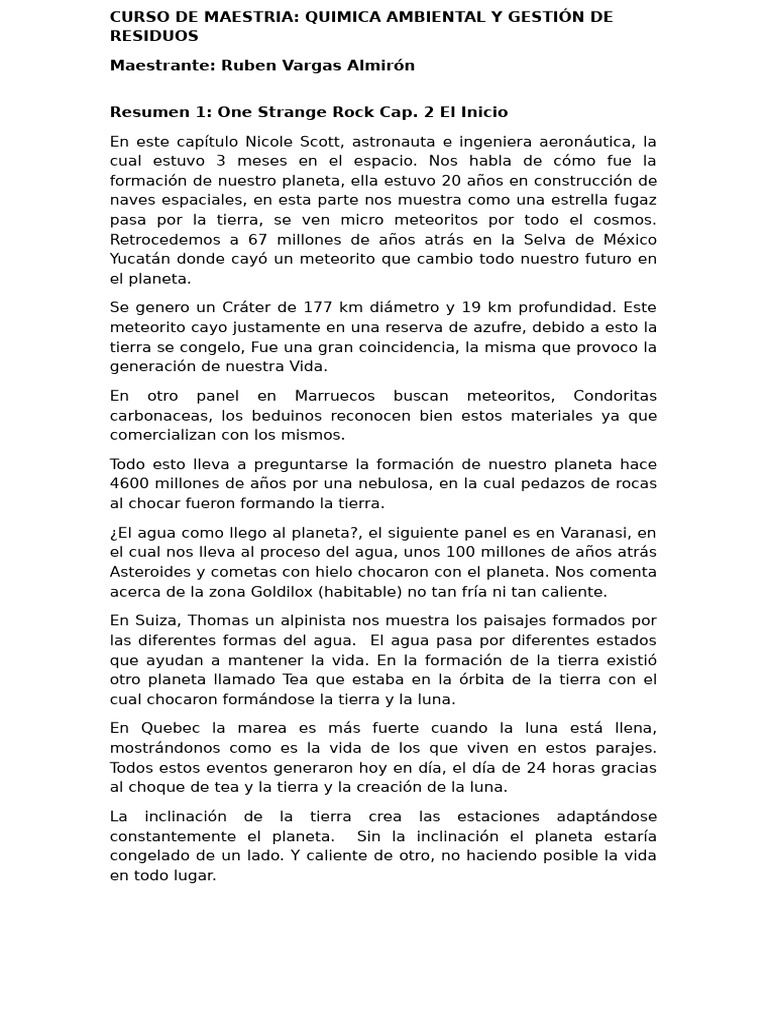 Resumen 1StrangeRock Cap2 y Volcanes R Vargas | PDF | Tierra | Volcán