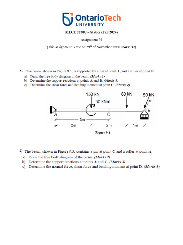 MECE 2230U-Assignment 4 | PDF | Teaching Methods & Materials
