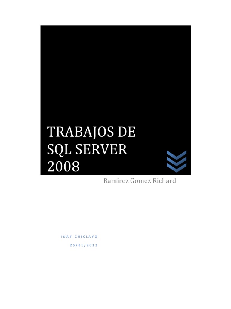 Creando Un Copia de Seguridad en SQL Server 2008 | PDF | Servidor SQL ...