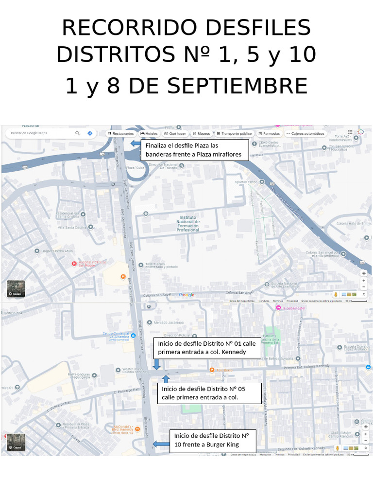 Mapa Desfile Prebasica y Basica Corregido 2024 | PDF | Estilo de vida