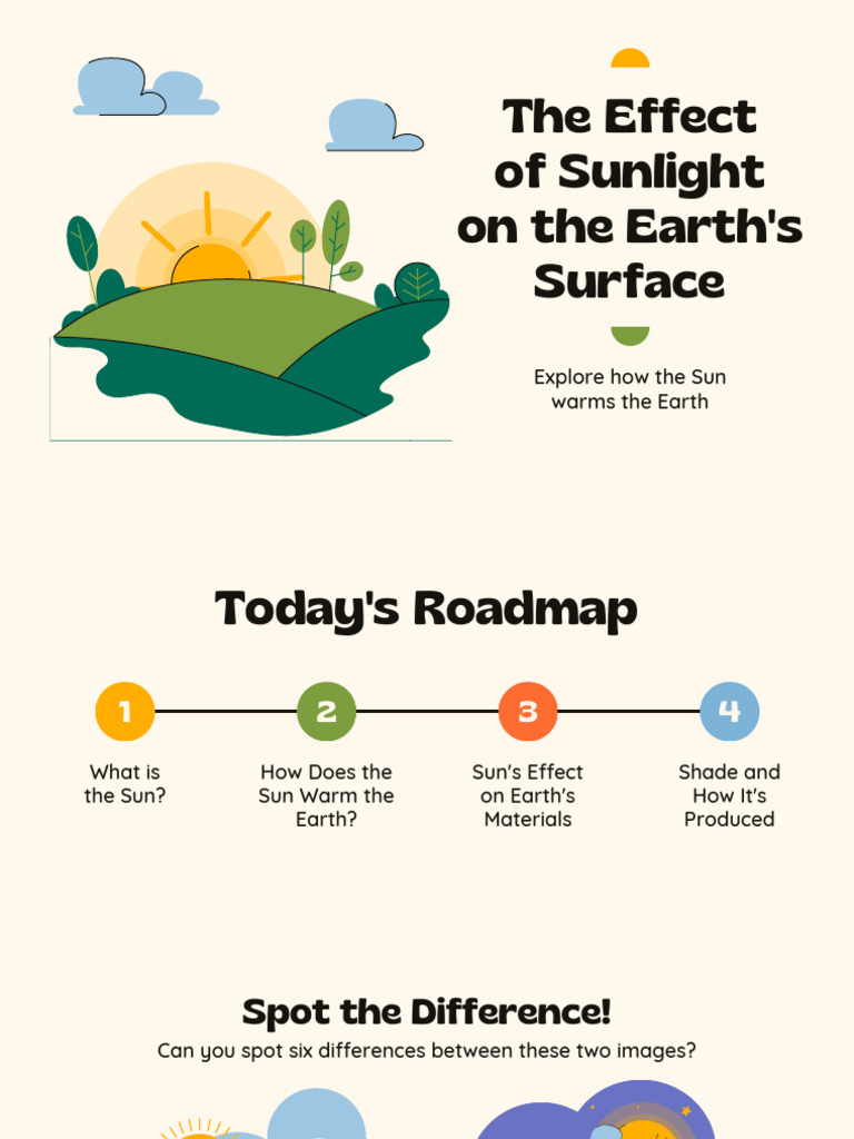 The Effect of Sunlight On The Earths Surface | PDF | Sun | Earth