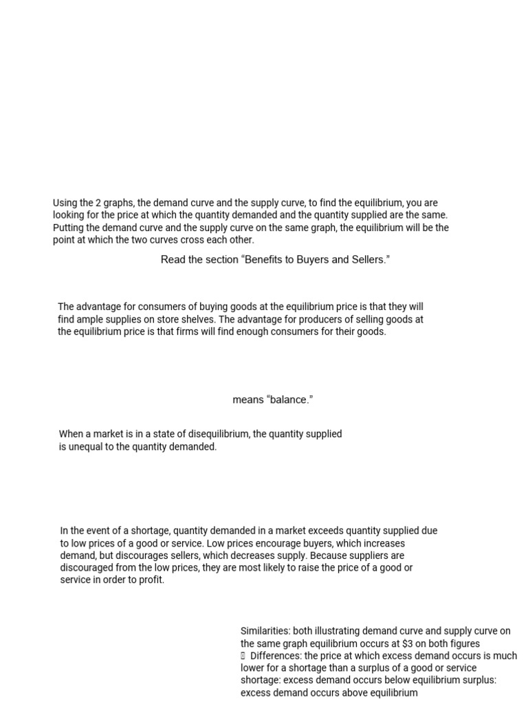 Lesson 3.7 Equilibrium and Price Controls | PDF | Economic Equilibrium ...