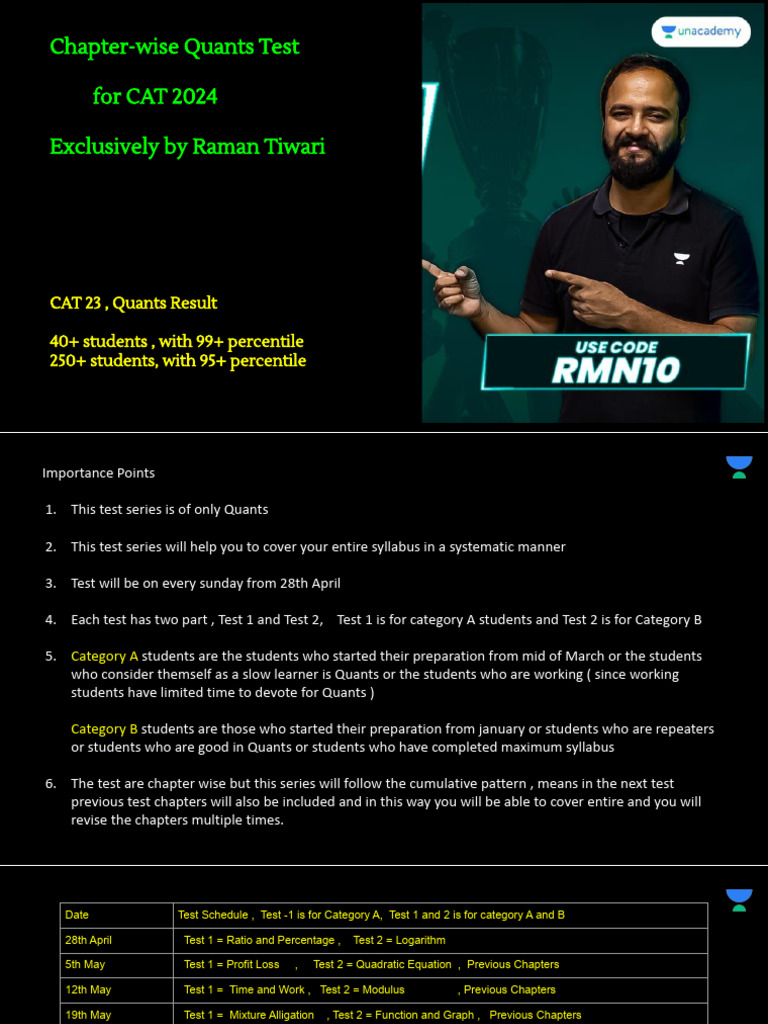 CAT 24, Quants Test Series by Raman Tiwari | PDF | Geometry | Complex ...