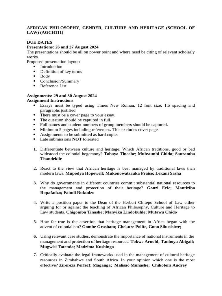 Assignment questions | PDF | Liberal Arts Education