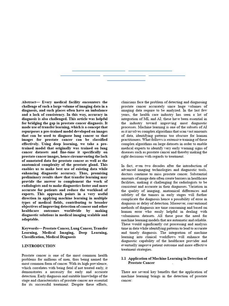 Research Paper 2 | PDF | Machine Learning | Medical Imaging