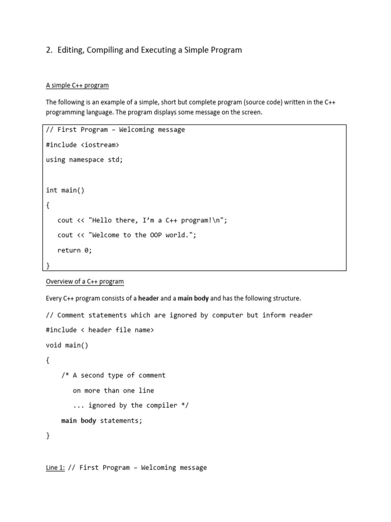 ch02 | PDF | Computer Program | Programming