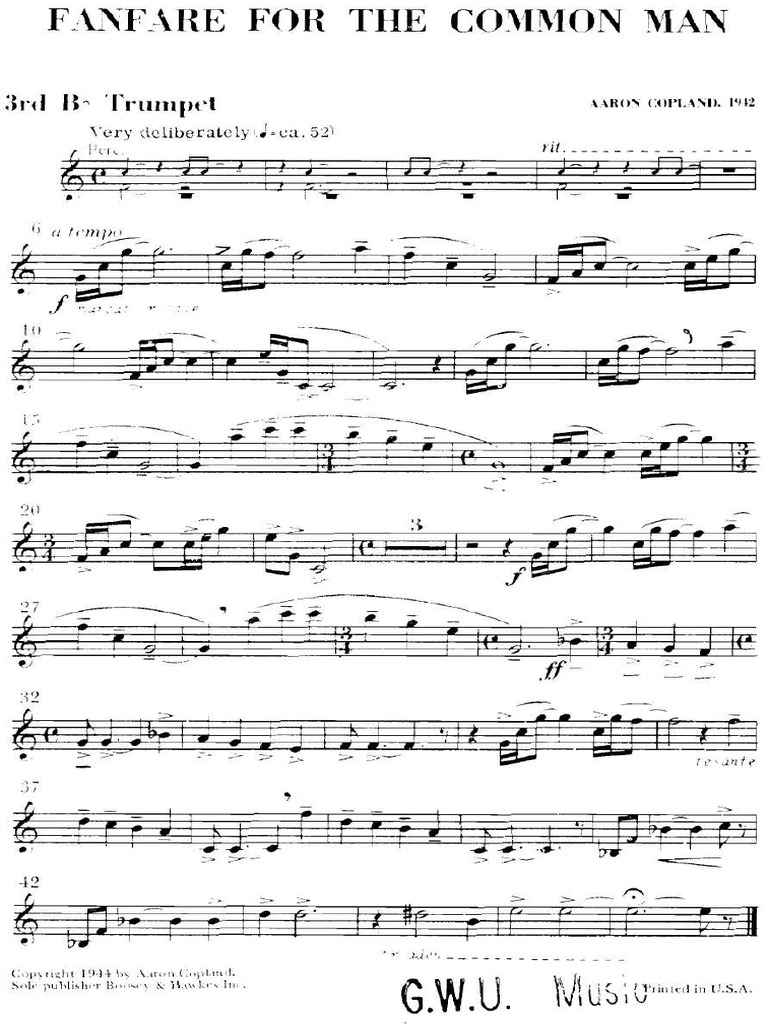 Fanfare For The Common Man | PDF