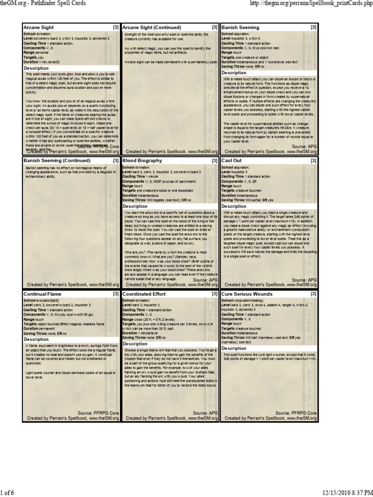 Inquisitor Spell Level 3 | PDF