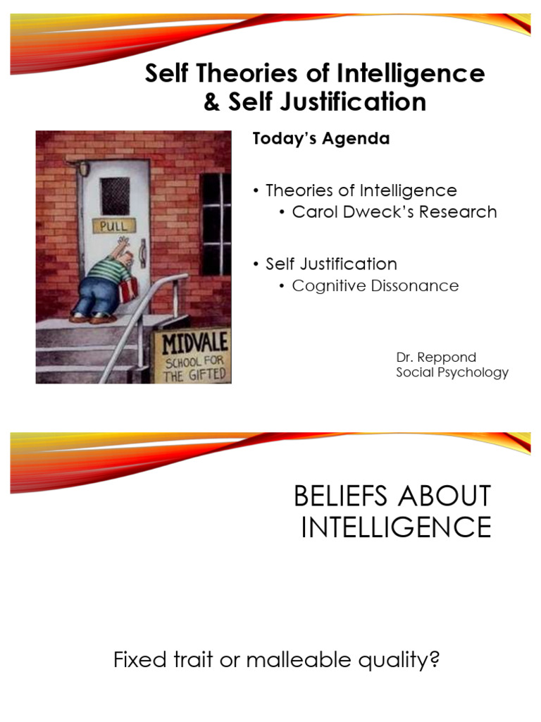 (2 5 19) Self Beliefs - Self Justification | PDF | Cognitive Psychology ...