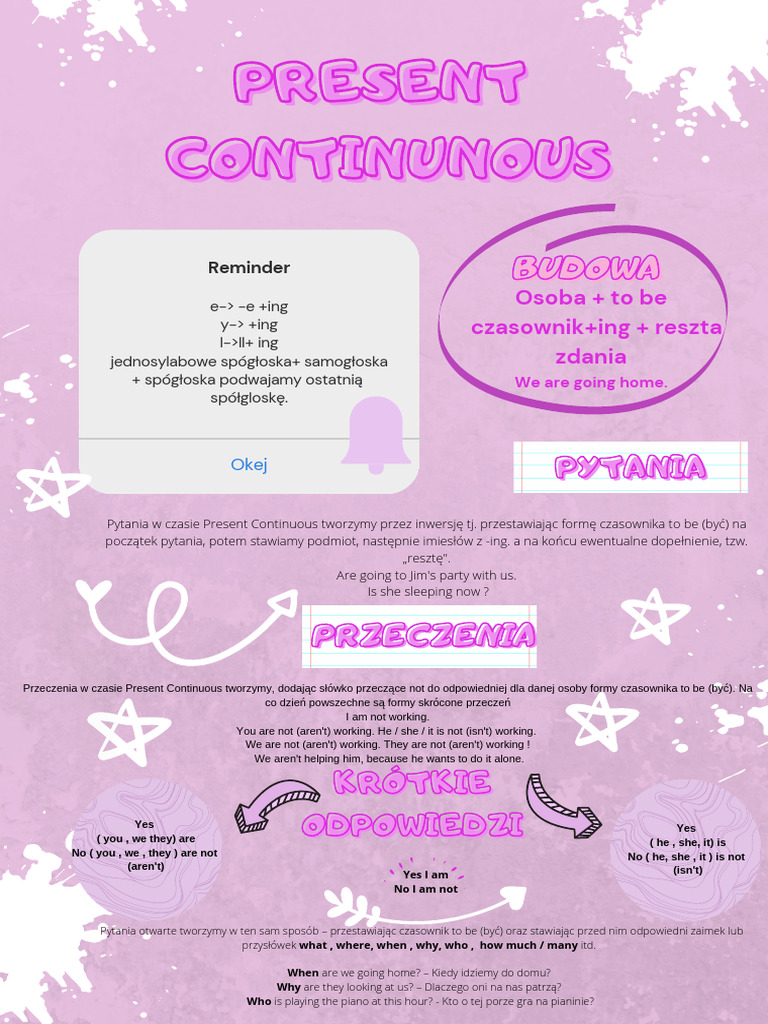 Present Continuous (2) (1) | PDF