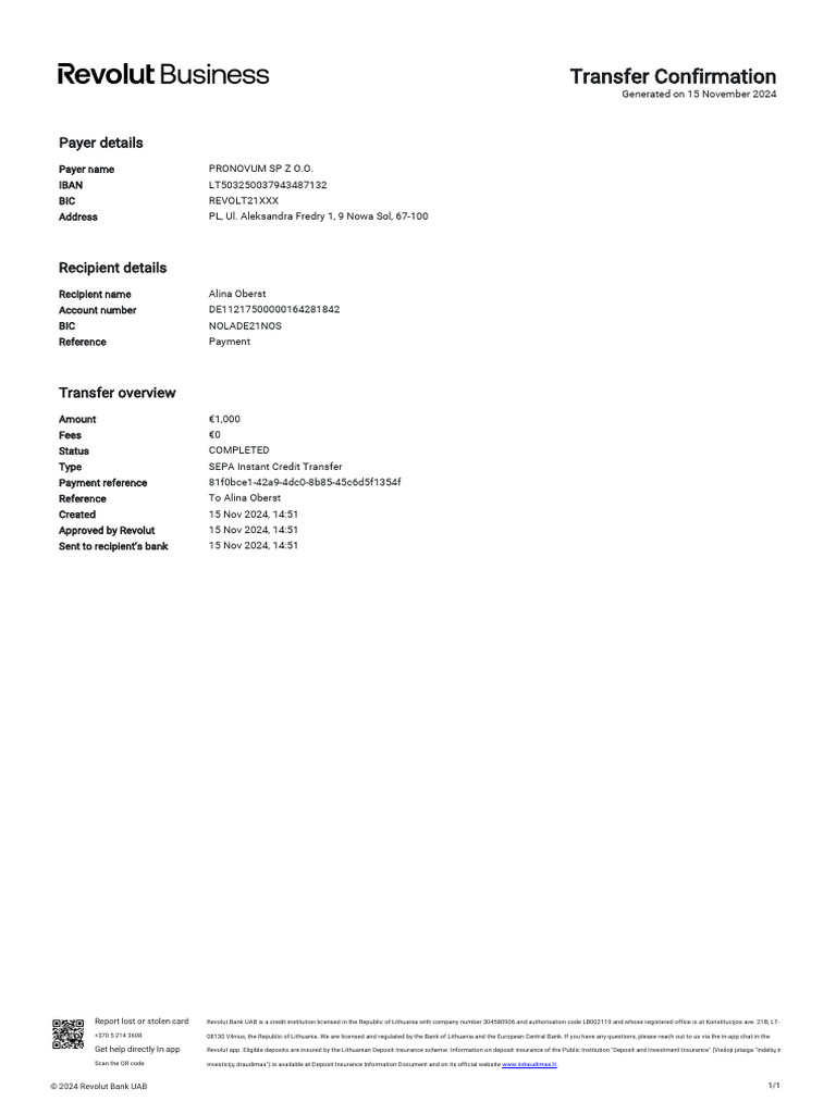Transfer Confirmation | PDF | Financial Services | Banking